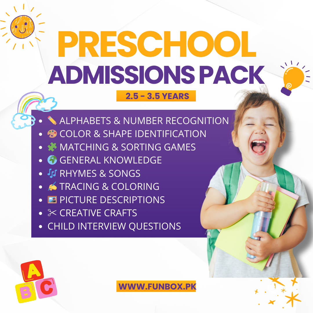 Preschool/Play Group Admission Pack – FunBox